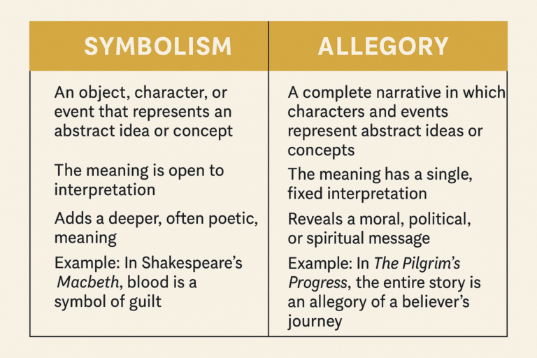 Difference Between Symbolism and Allegory