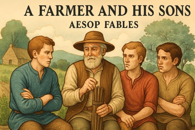 A Farmer and His Sons Aesop Fables